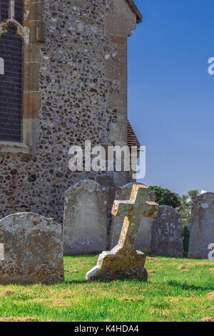 Graveside at St Mary Magdalene in Lyminster Stock Photo - Alamy