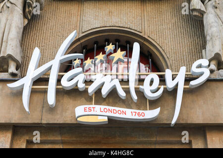 Hamleys Logo and store front. Hamleys is the oldest and largest toy ...