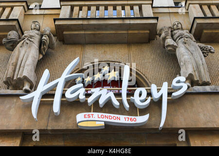 Hamleys Logo and store front. Hamleys is the oldest and largest toy ...