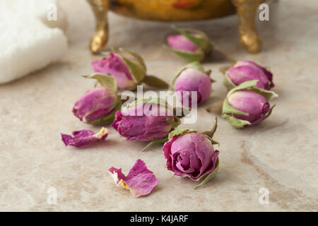 Dry rose buds for tea and dried and dried in hibiscus sugar. Chinese ...