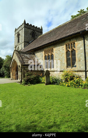 St Mary Church of England Church at Kettlewell in the Yorkshire Dales ...