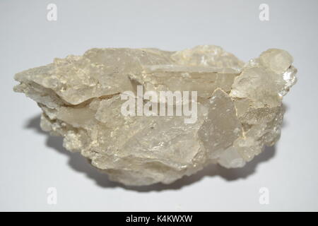 A synthetic quartz crystal grown by the hydrothermal method in a lab ...