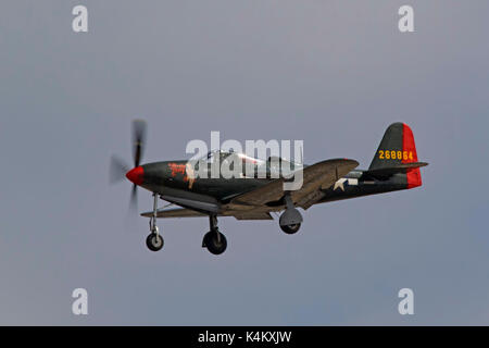 Airplane Bell P-63 King Cobra at airshow Stock Photo - Alamy