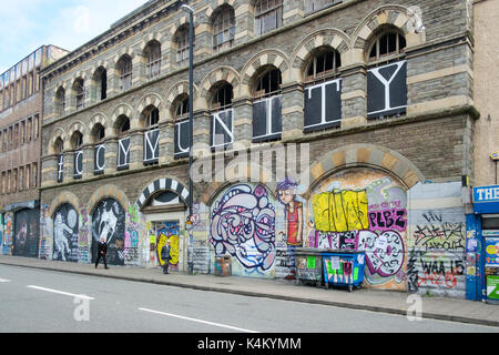 Around Stokes croft Bristol england UK Hepburn Road scene of Crack ...