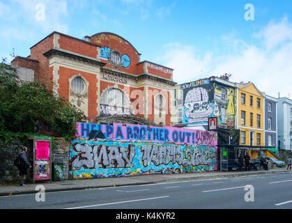 Around Stokes croft Bristol england UK Hepburn Road scene of Crack ...