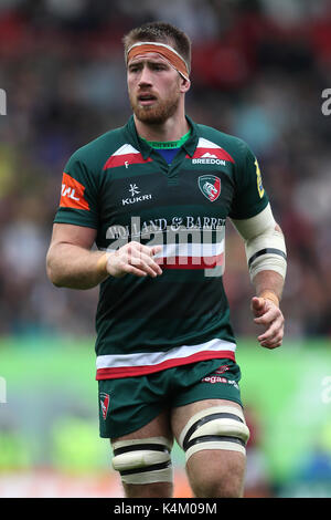 Leicester Tigers' Dominic Ryan Stock Photo - Alamy