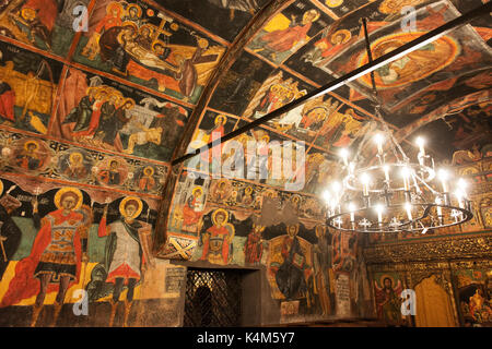 17th century frescos inside The Nativity Church in Arbanasi, also known ...