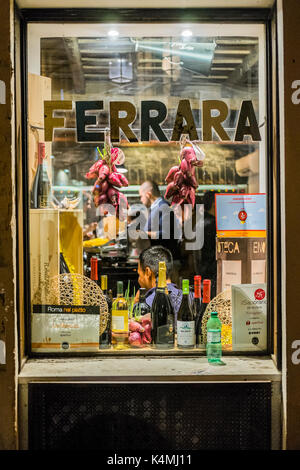 Wine bar - restaurant ("Enoteca Trastevere") at Trastevere, Rome, Italy ...