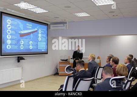 St. Petersburg, Russia - September 22, 2015: Presentation of the Ice ...