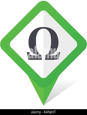 greek alphabet vector on green background - uppercase and lowercase ...