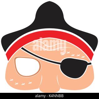 Halloween pirate mask Stock Vector Image & Art - Alamy
