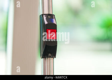 Push button tram request stop system at Hirschberg request tram stop on ...