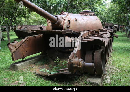 Destroyed tank in Cambodia Stock Photo - Alamy