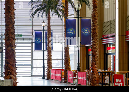Restaurants and bars inside the Millennium Dome (O2 Arena), Greenwich ...