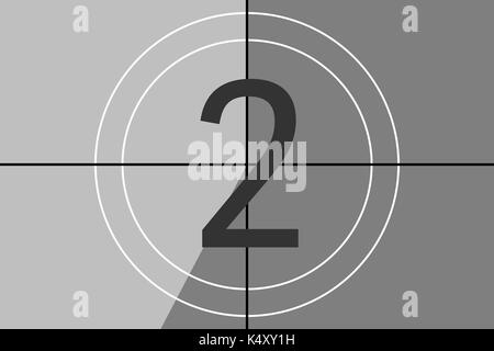 Old Fashioned Vintage Film Countdown Collection Stock Photo - Alamy
