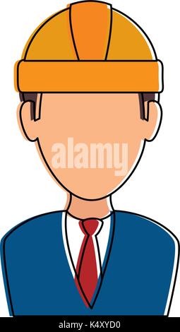 elegant engineer avatar character vector illustration design Stock ...