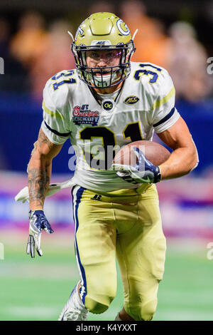 Georgia Tech running back Nathan Cottrell (31) during the NCAA college ...