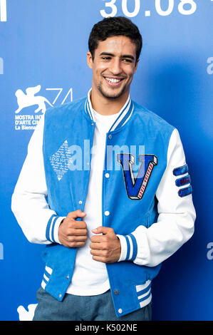Venice, Italy. 07 September, 2017: Guest walks the red carpet ahead of ...