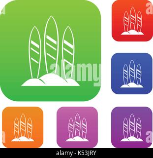 Serfing board set 9 Stock Vector Image & Art - Alamy