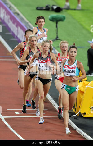 Natasha Wodak of Canada competing in the women’s marathon on day 8 of ...