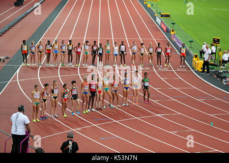 Start of the Women's 10000m Final at the 2017, IAAF World Championships ...