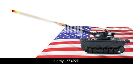 American fire power with tank firing Stock Photo - Alamy