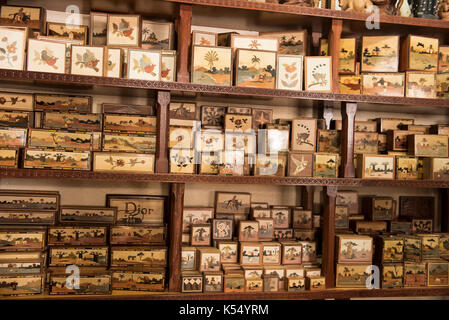 Madagascar, Ambositra. Wooden crafts for sale in Ambositra Stock Photo ...