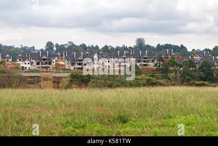 Houses on housing estate under construction, Nairobi, Kenya Stock Photo ...