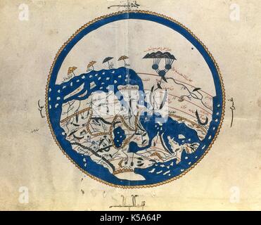 Idrisi : map of the world Stock Photo - Alamy