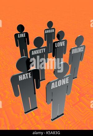 Anger And Rage issues as a mental health concept for emotional feelings ...