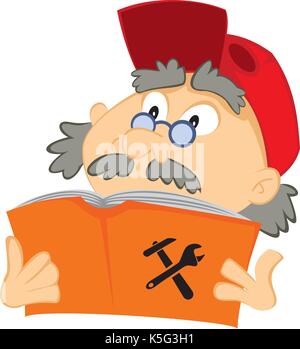 Reading guide isolated cartoon vector illustrations Stock Vector Image ...
