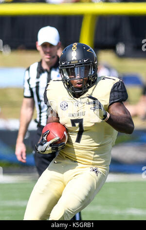 Nashville, TN, USA. 2nd Sep, 2017. Vanderbilt Commodores running back ...