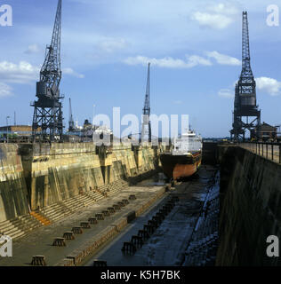 King George Dock in the Port of Hull at Kingston upon Hull, England, UK ...