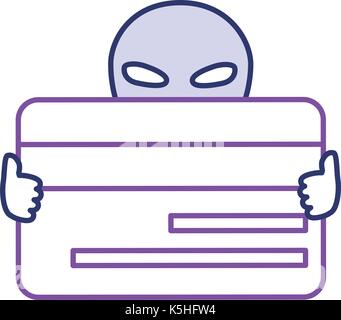 alien with credit card vector illustration design Stock Vector Image ...