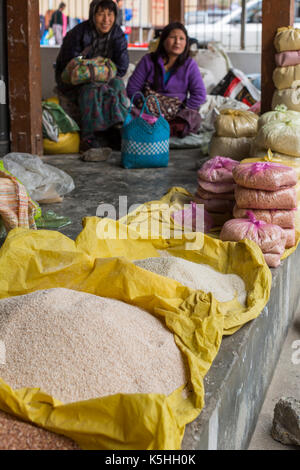 Weekend covered market in Thimphu, Western Bhutan Stock Photo - Alamy