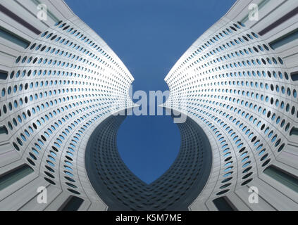 Circle Windowed Building Abstract Stock Photo - Alamy