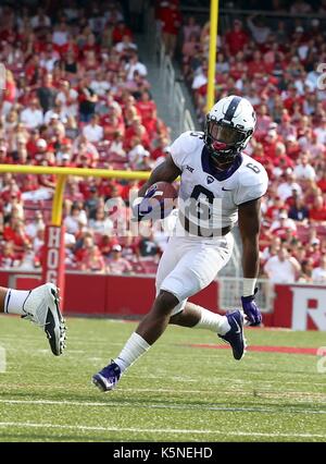 TCU running back Darius Anderson (6) looks for room to run during an ...