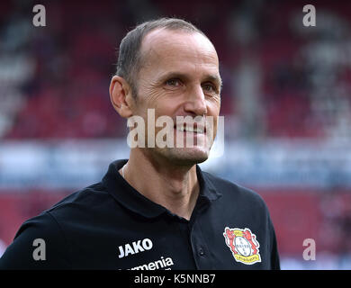 Mainz, Germany. 9th Sep, 2017. Leverkusen's coach Heiko Herrlich ...