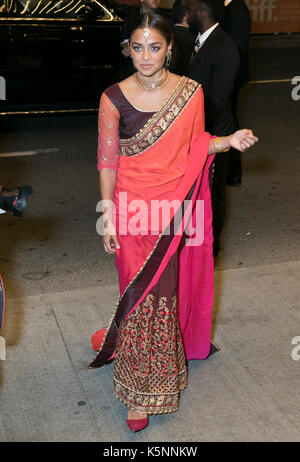 Shazi Raja attends the 'Brad's Status' premiere during the 2017 Toronto ...