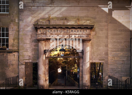 Stockbridge Meat Market Arch, Edinburgh Stock Photo - Alamy