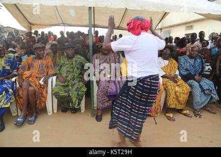 Traditional event in Ebrie village in Africa Stock Photo - Alamy