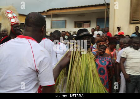 Traditional event in Ebrie village in Africa Stock Photo - Alamy