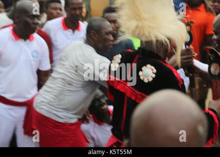 Traditional event in Ebrie village in Africa Stock Photo - Alamy