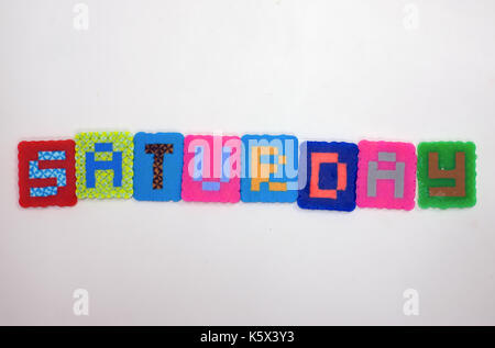 Fused bead word Stock Photo - Alamy