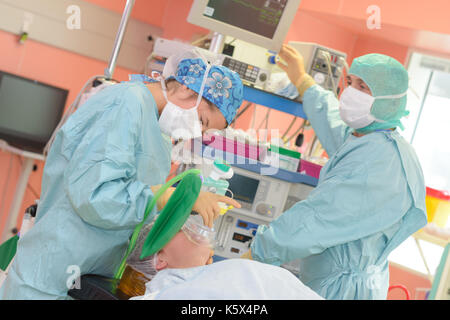 Heart open surgery for operation coronary artery bypass surgery Stock ...
