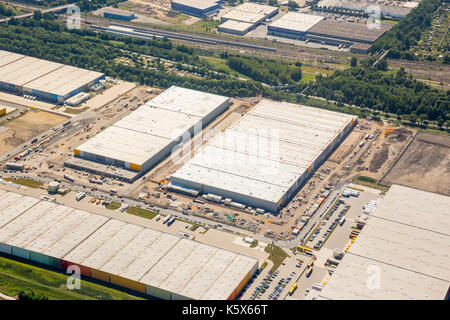 Aerial view, Amazon Logistic, logistics centre, Werne, North Rhine ...