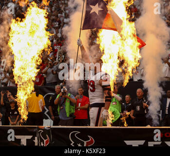 Houston Texas flag during the NFL football game between the ...
