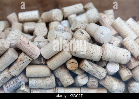 Wine bottle corks Stock Photo - Alamy