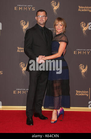 Colin Watkinson and Jo Watkinson at the 2017 Creative Arts Emmy Awards ...