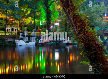 Matlock, UK. 11th Sep, 2017. Matlock Bath Illuminations season begins ...
